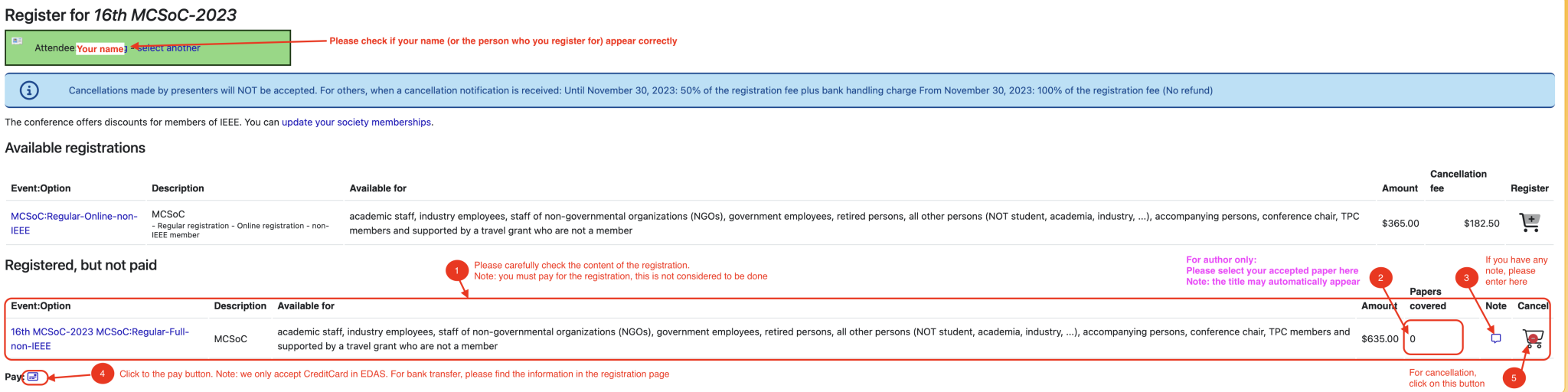 EDAS Registration Guidance – 18th IEEE MCSoC-2025
